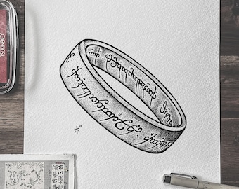 One Ring the Lord of the Rings - Etsy