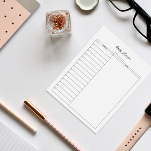 Printable Daily Planner Modern and Minimalist Template - Etsy