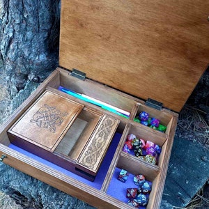 DM Organizer Wooden System for Gaming Battles Dnd Organizer Wooden Box ...