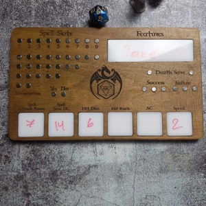 Dnd Magnetic Combat Dashboard Dnd Magnetic Tracker Dungeons and Dragons ...