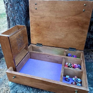 DM Organizer Wooden System for Gaming Battles Dnd Organizer Wooden Box ...