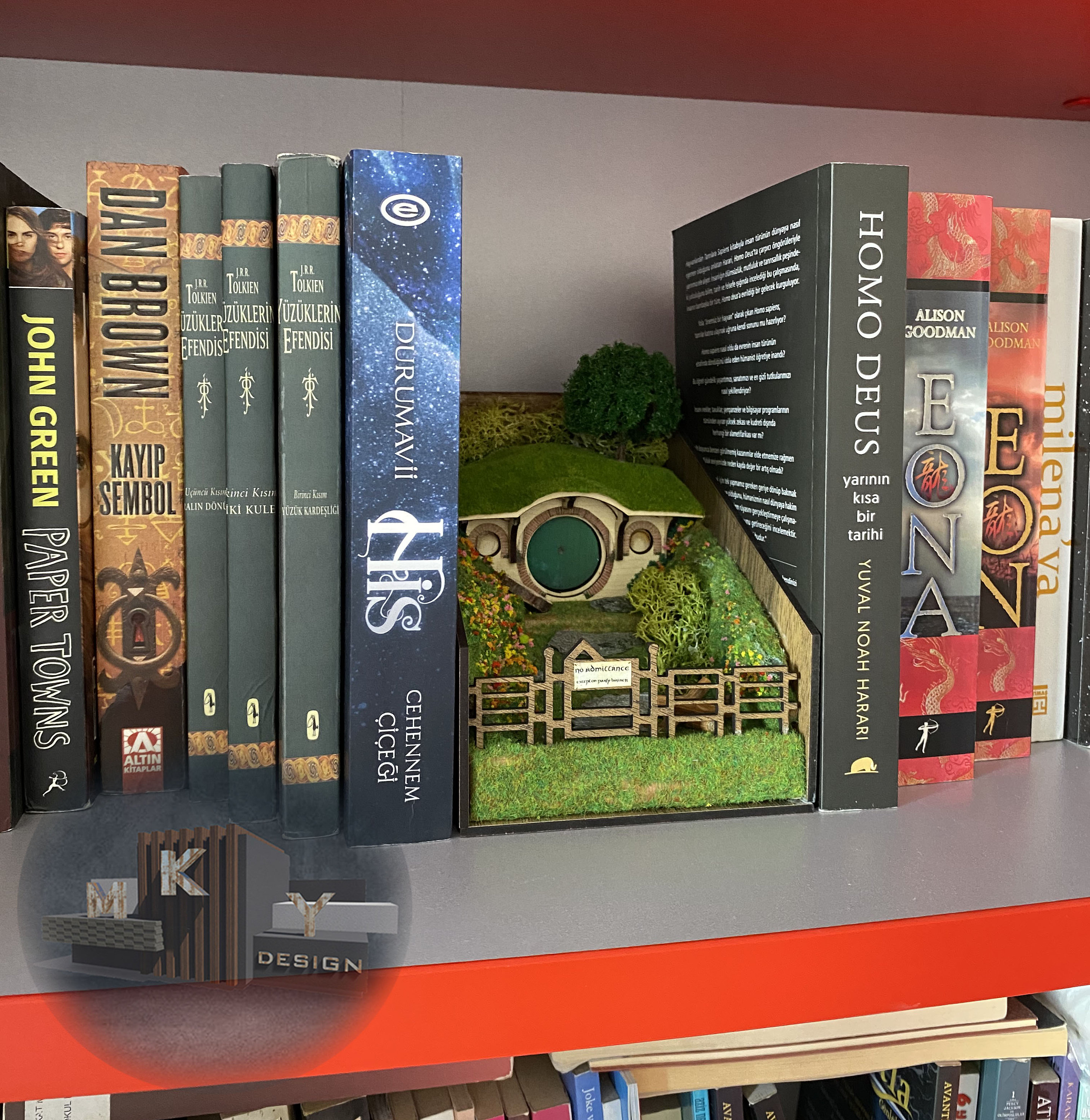 Book Nook, LOTR, Book Shelf Insert, Bilbo Baggins Home, Book Diorama ...