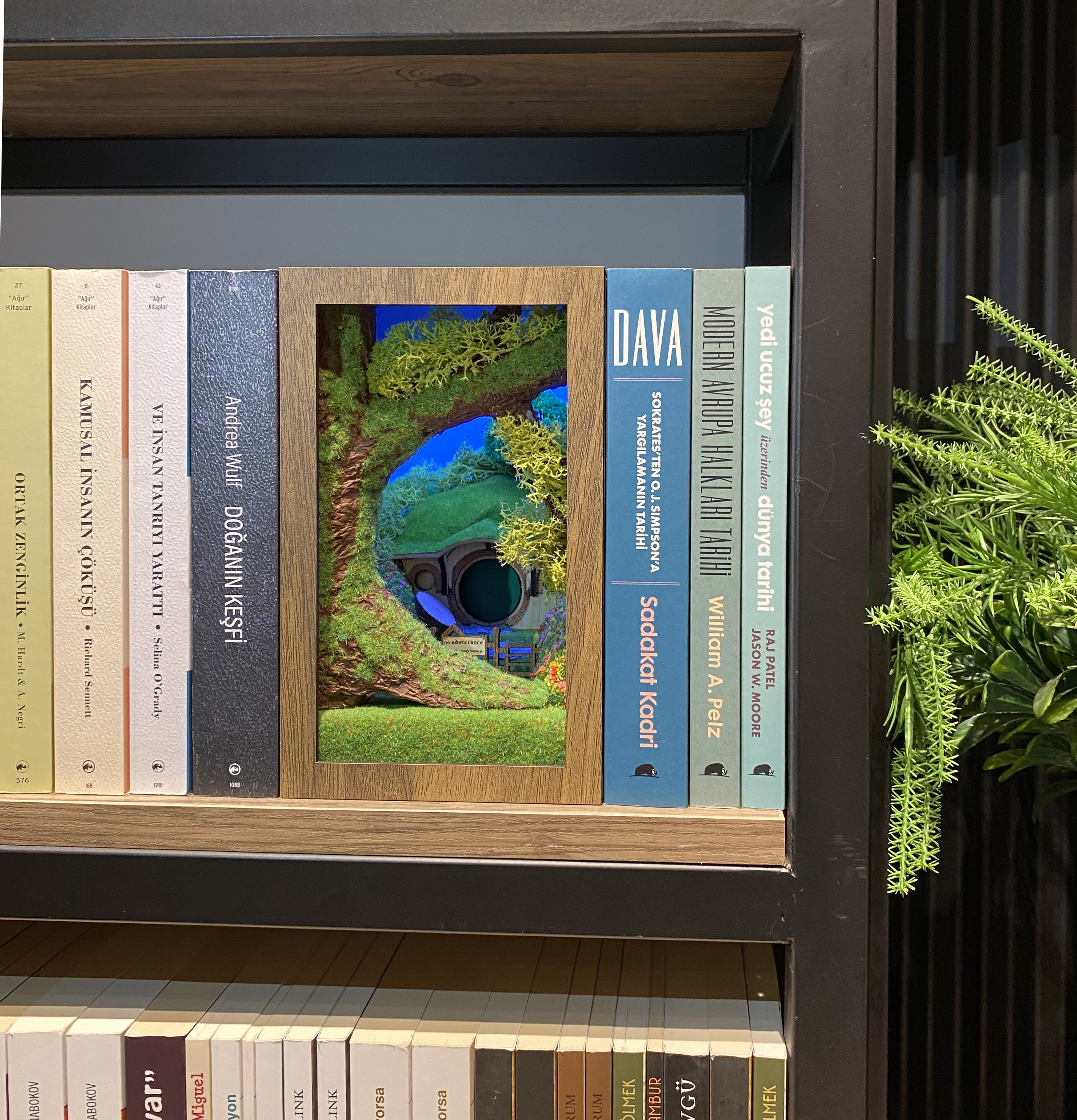 Book Nook, Book Shelf Insert, Bilbo Baggins Home, Book Diorama, the ...