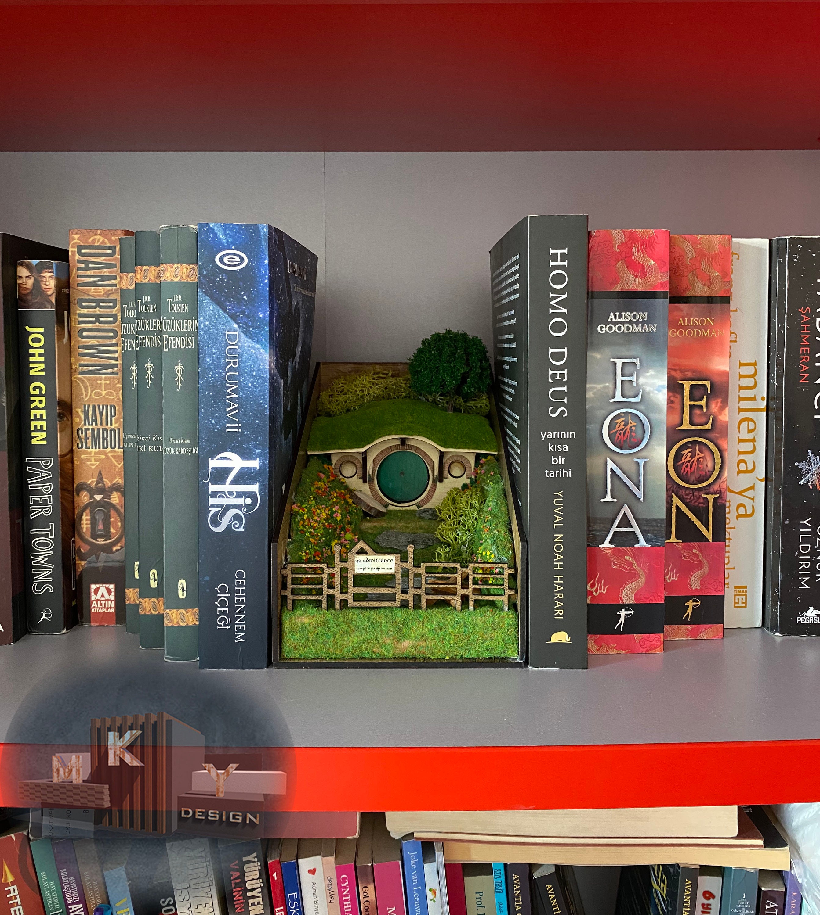 Book Nook, LOTR, Book Shelf Insert, Bilbo Baggins Home, Book Diorama ...