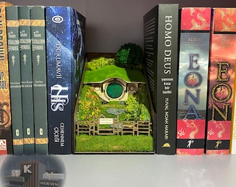 Book Nook, Book Shelf Insert, Bilbo Baggins Home, Book Diorama, the ...