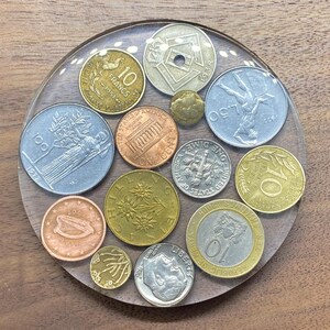 Coin Coaster - Etsy