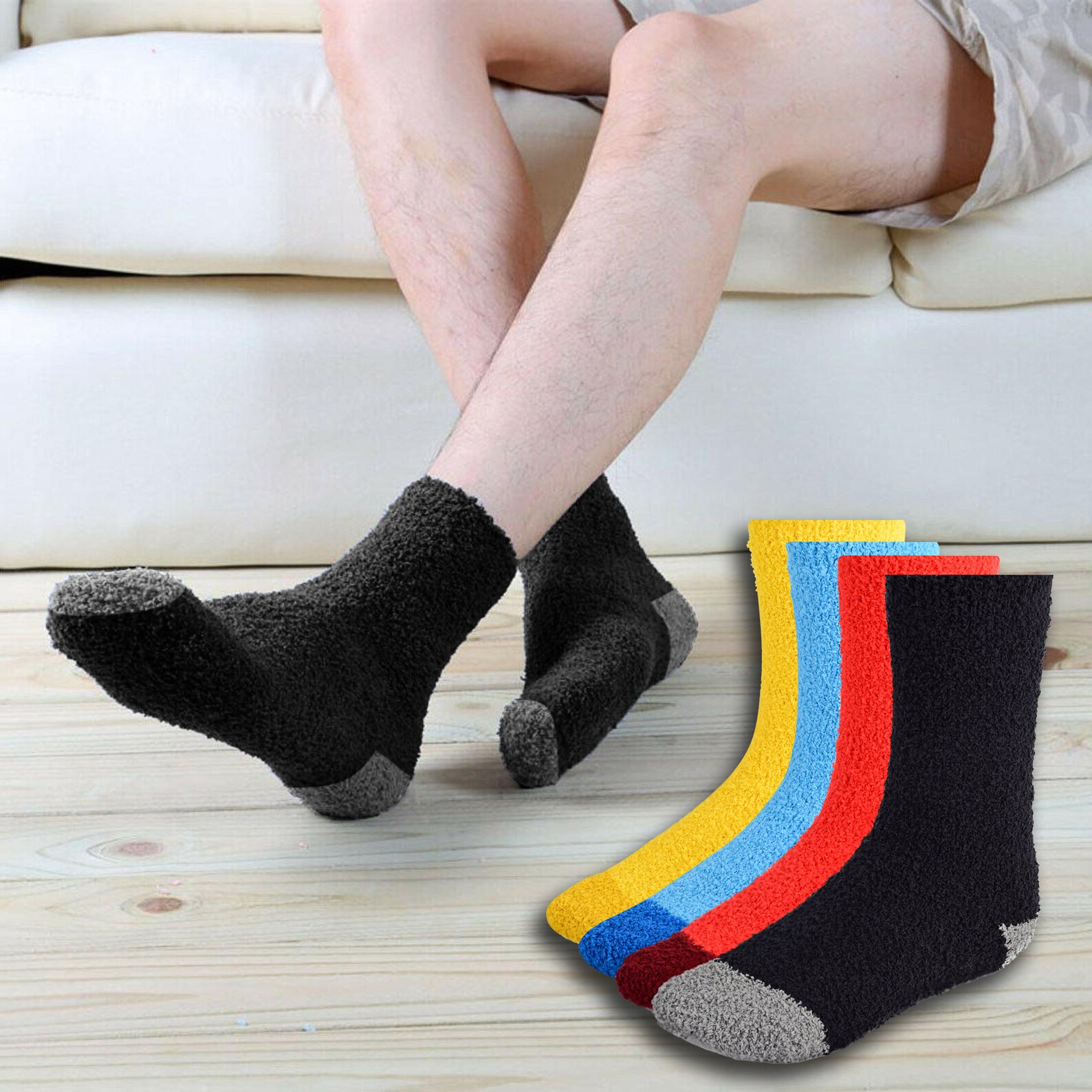 Men's Very Fuzzy Socks, Thermal, One Size Fits All - Etsy