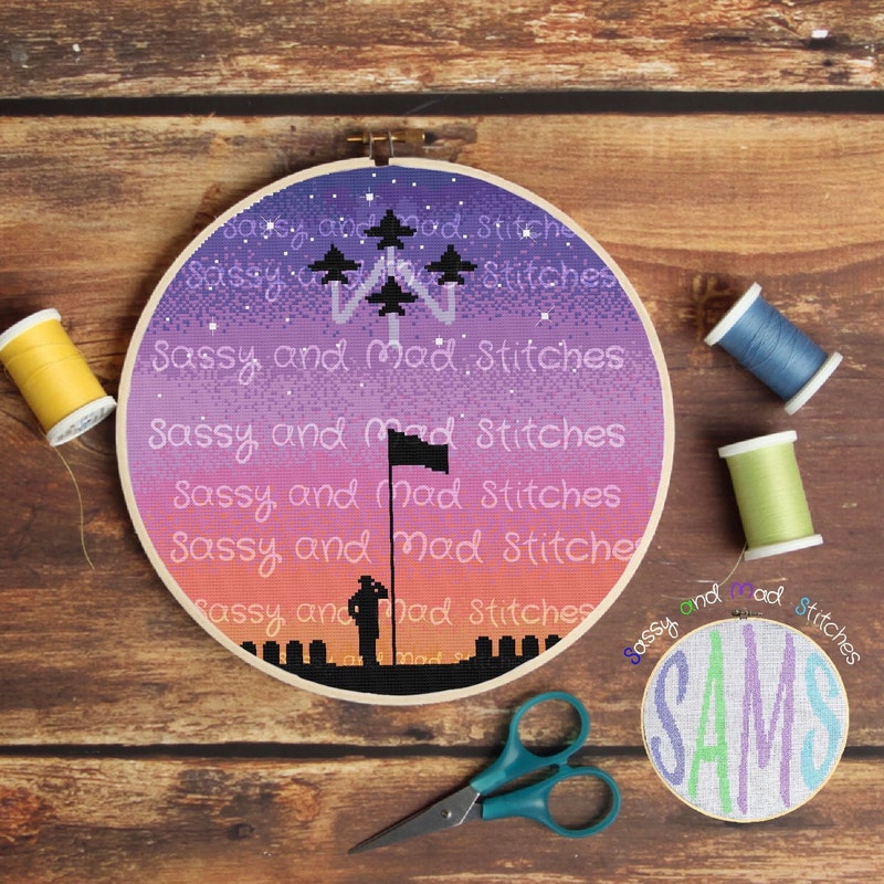 Air Force Cross Stitch - Etsy