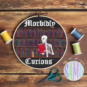 Morbidly Curious ~ Cross Stitch Pattern Digital Download ~ Witchy ...