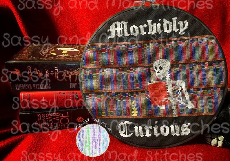 Morbidly Curious ~ Cross Stitch Pattern Digital Download ~ Witchy ...