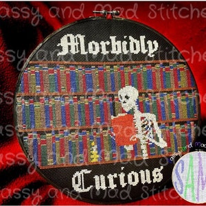 Morbidly Curious ~ Cross Stitch Pattern Digital Download ~ Witchy ...