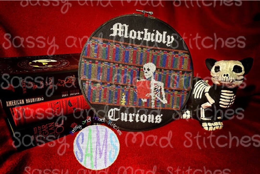 Morbidly Curious ~ Cross Stitch Pattern Digital Download ~ Witchy ...