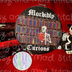 Morbidly Curious ~ Cross Stitch Pattern Digital Download ~ Witchy ...