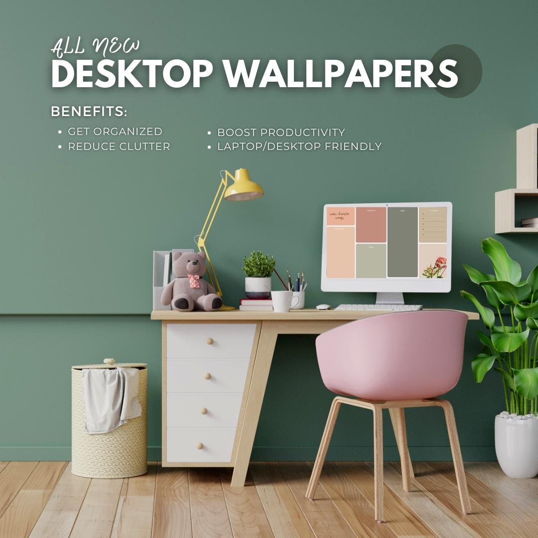 Focus & Flourish: the Ultimate Productivity Desktop Wallpaper - Etsy