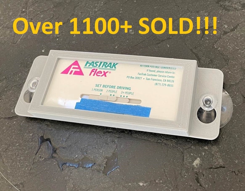 Fastrak Flex Holder for CAV HOV & Bridge Toll Transponder - Etsy