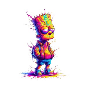 Emo Bart Simpson - Etsy