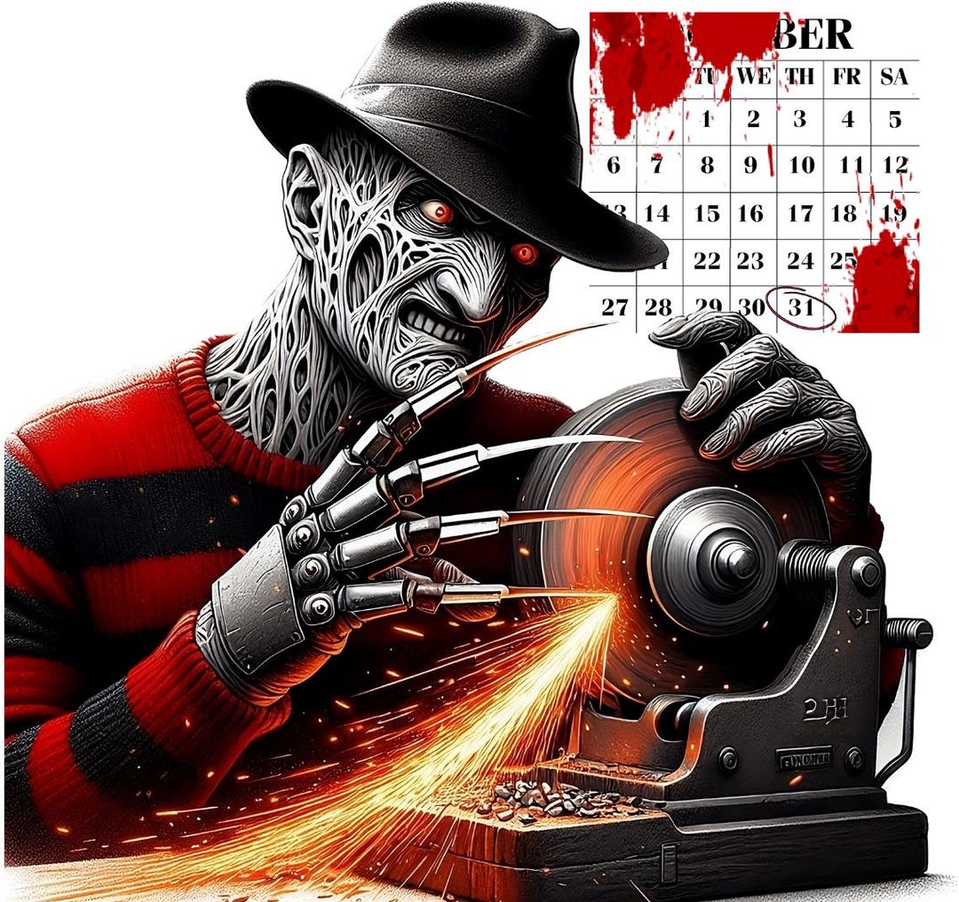 Freddy Krueger, Halloween Spooky Season Png,retro Halloween Png,horror ...