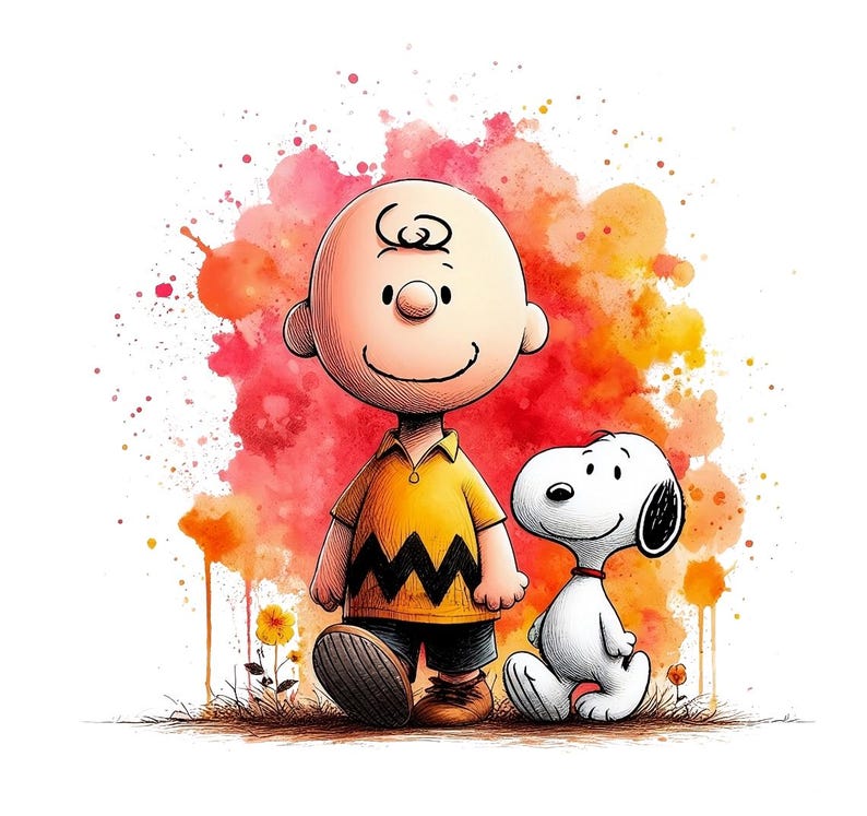 5 PNG Peanuts, Snoopy Splash Colorful Digital Design for Sublimation ...