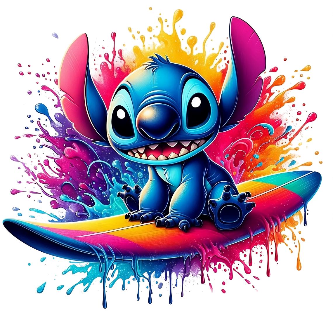5 PNG Stich Splash Colorful Digital Design for Sublimation High ...