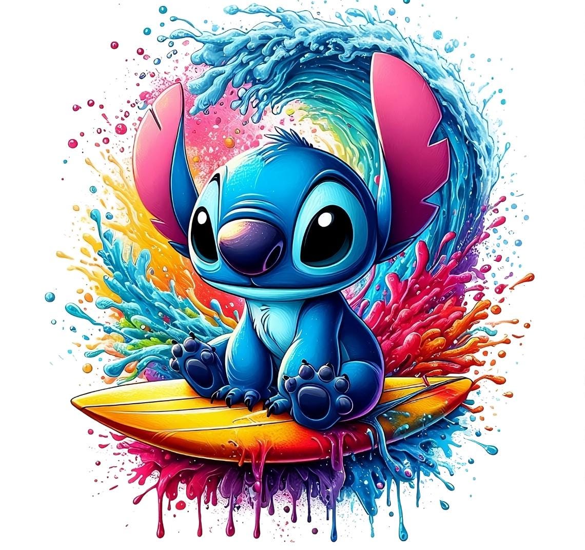 5 PNG Stich Splash Colorful Digital Design for Sublimation High ...