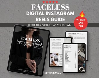 Faceless Instagram Reels Guide With Master Resell Rights, Instagram ...