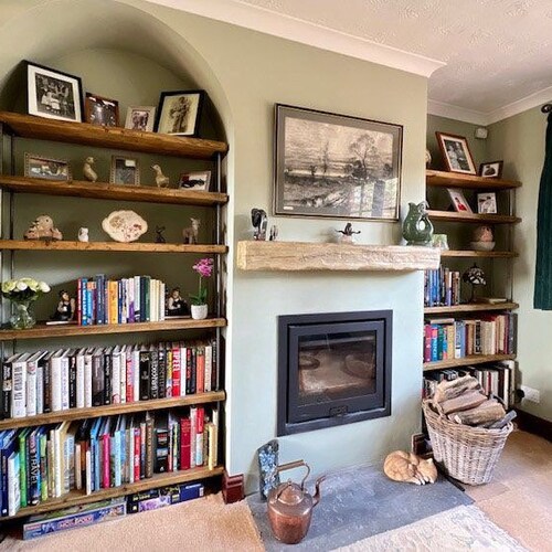 Rustic Reclaimed Scaffold Board Bookcase - Etsy UK