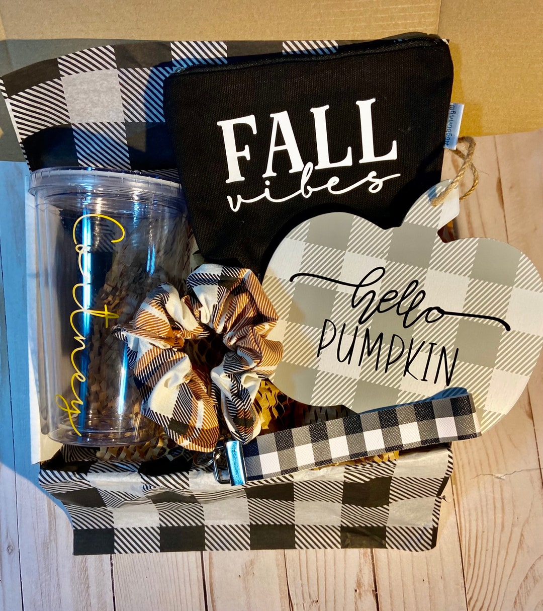 Custom Fall Theme Gift Box, Autumn Decor, Fall Decor, Fall Gift Basket ...