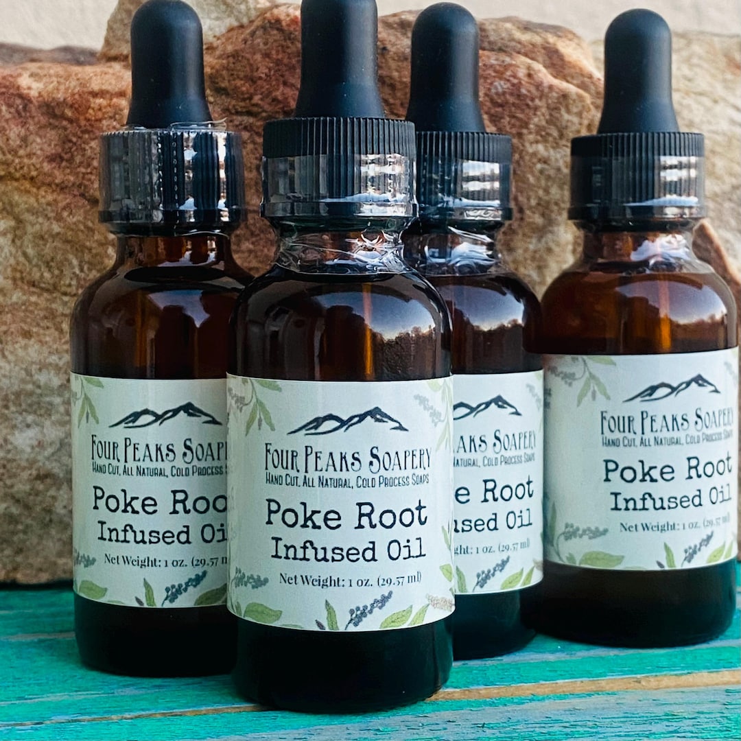Poke Root Infused Herbal Oil | Lymphatic Skin Support - Etsy