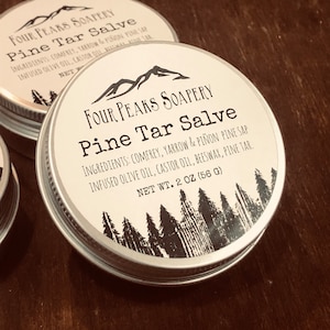 Handmade Pine Tar Salve With Comfrey, Yarrow, Piñon Sap (2 Oz) - Etsy