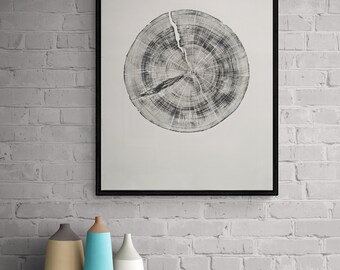 Painted Tree Rings - Etsy