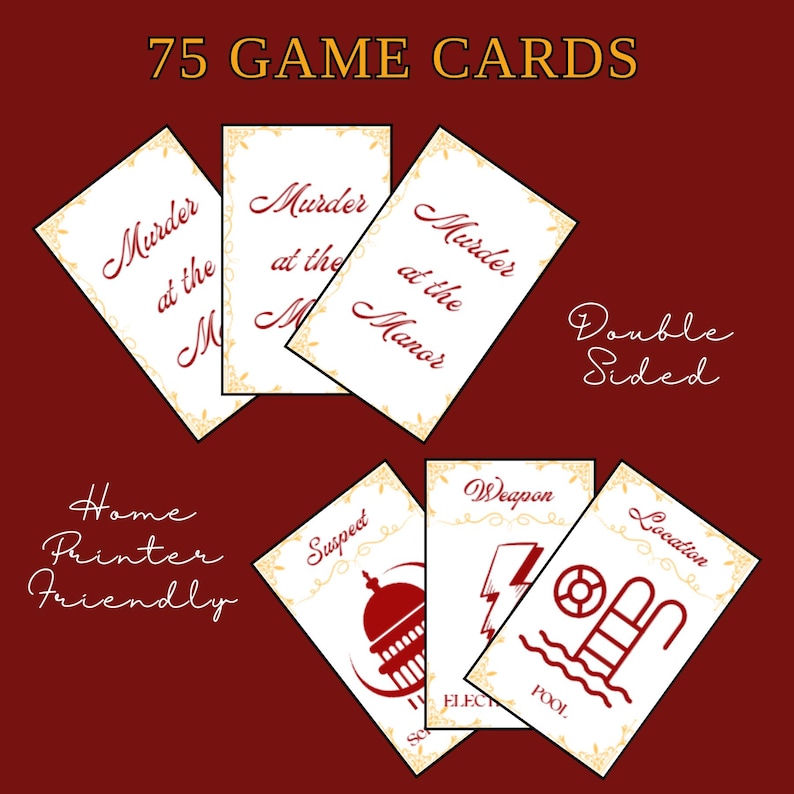 Murder at the Manor - Murder Mystery Party Game, Host Plays, 16-25 ...