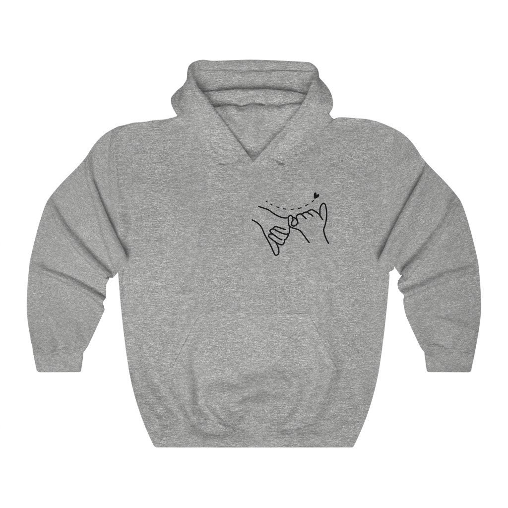 Pinky Promise Hoodie, Matching Hoodie, Couple Hoodie, Engagement ...
