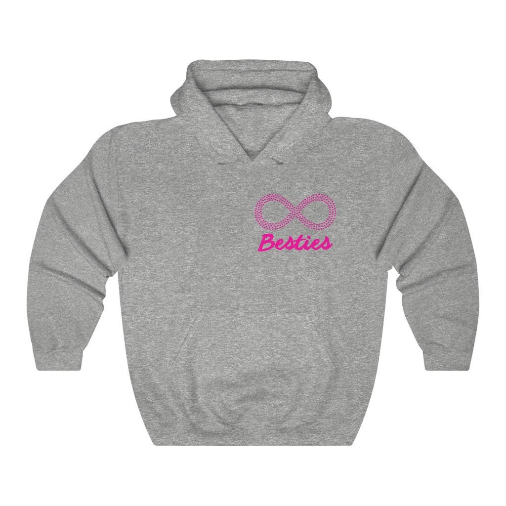 Heart Infinity Best Friend Hoodies Infinity Hoodies 3 Best | Etsy