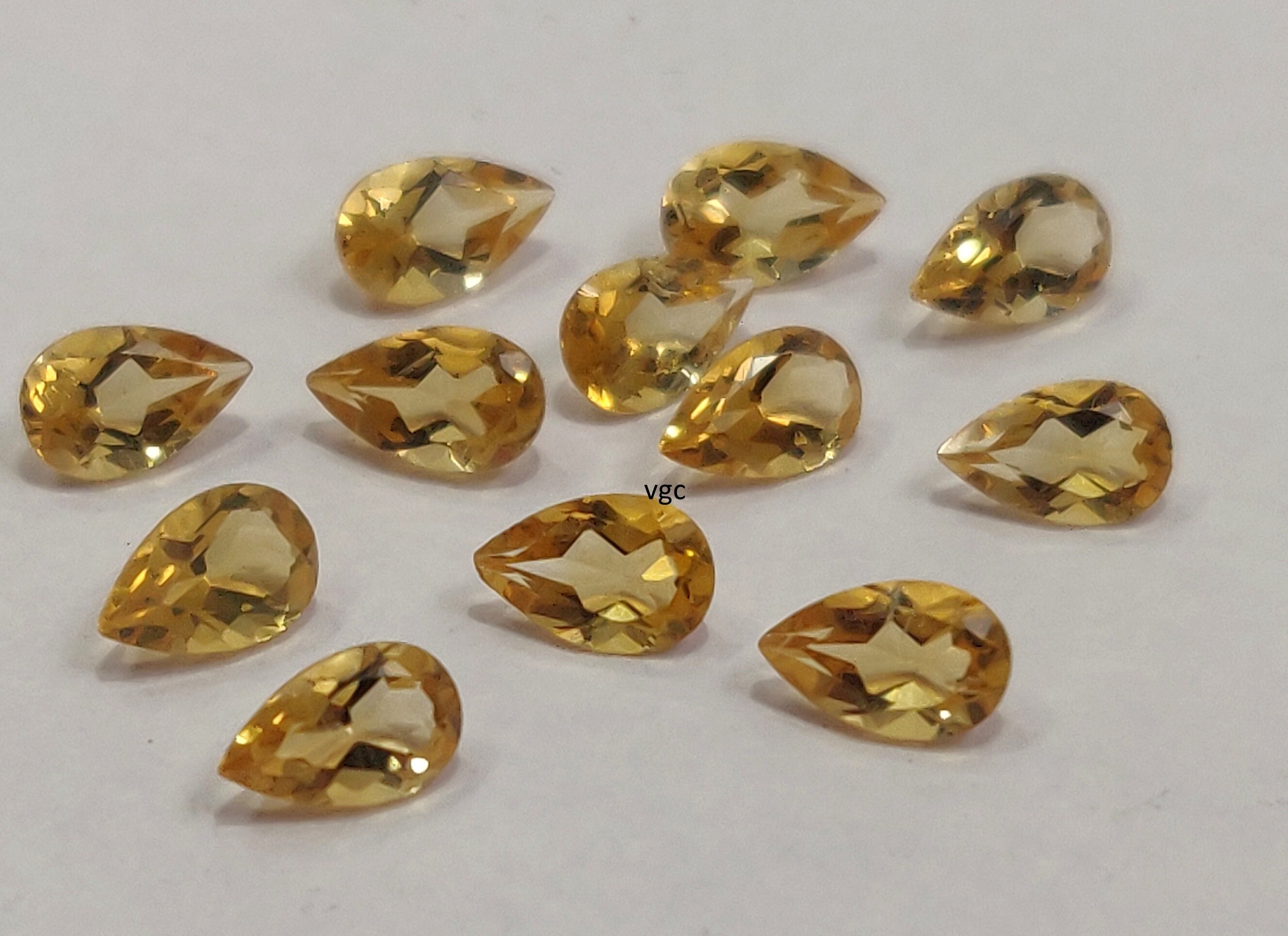 Natural Yellow Citrine Pear Faceted 3x5 mm AAA Quality Good | Etsy
