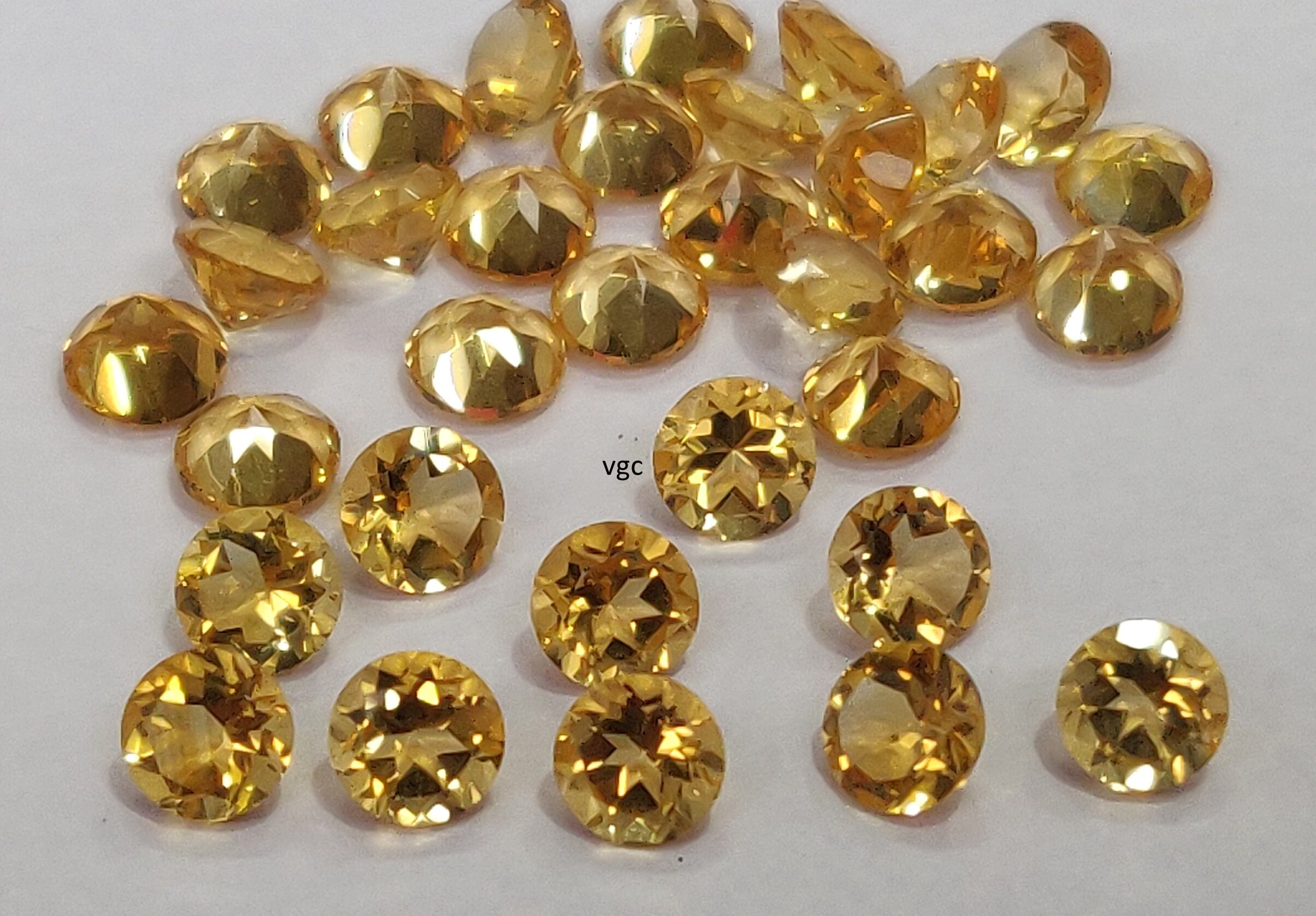Natural Yellow Citrine Round Faceted 6 Mm AAA Quality Good - Etsy UK