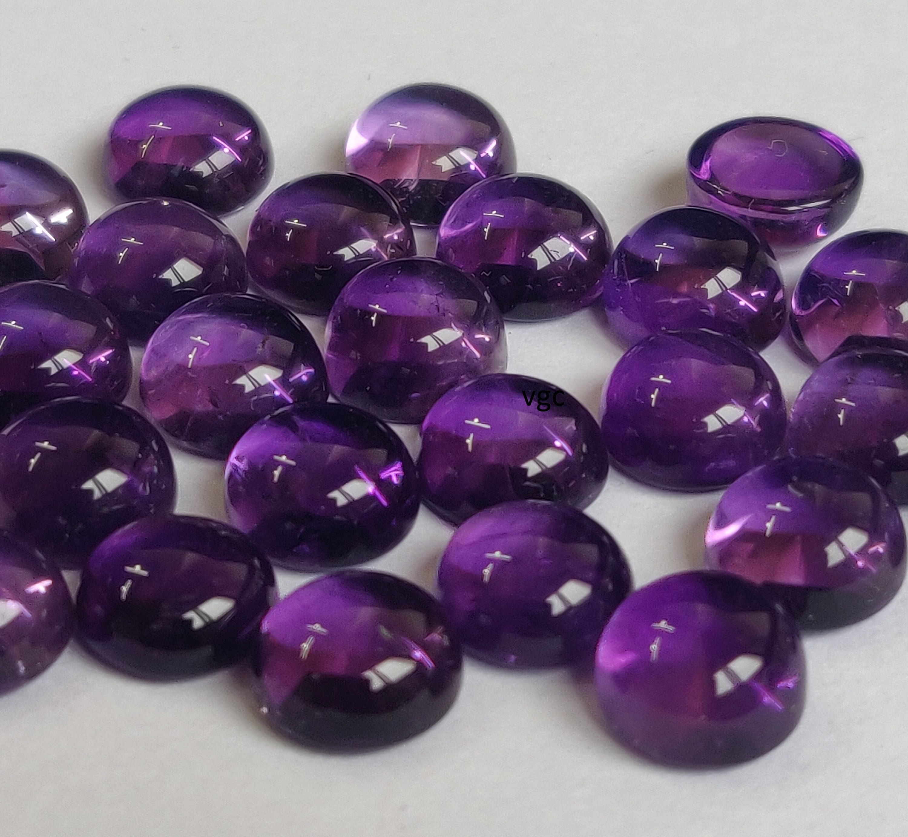 Natural Amethyst 16mm Round Cabochon AAA Quality Amethyst - Etsy UK