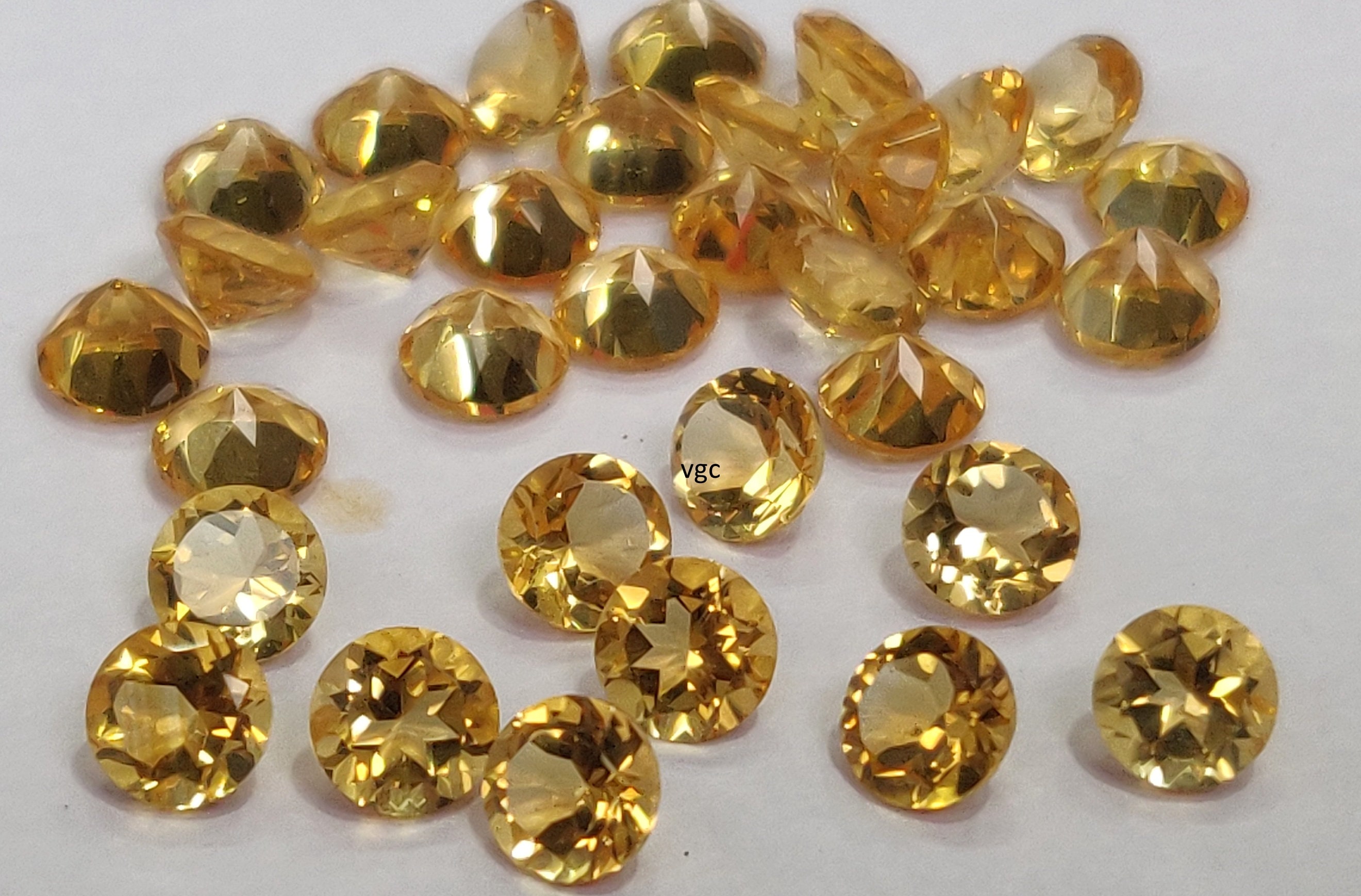 Natural Yellow Citrine Round Faceted 6 Mm AAA Quality Good - Etsy UK
