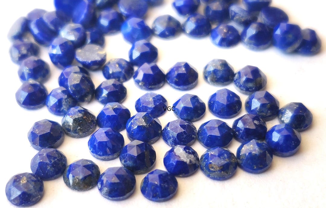 Natural Lapis Lazuli Round Rose Cut 3MM AAA Quality - Lapis Lazuli ...
