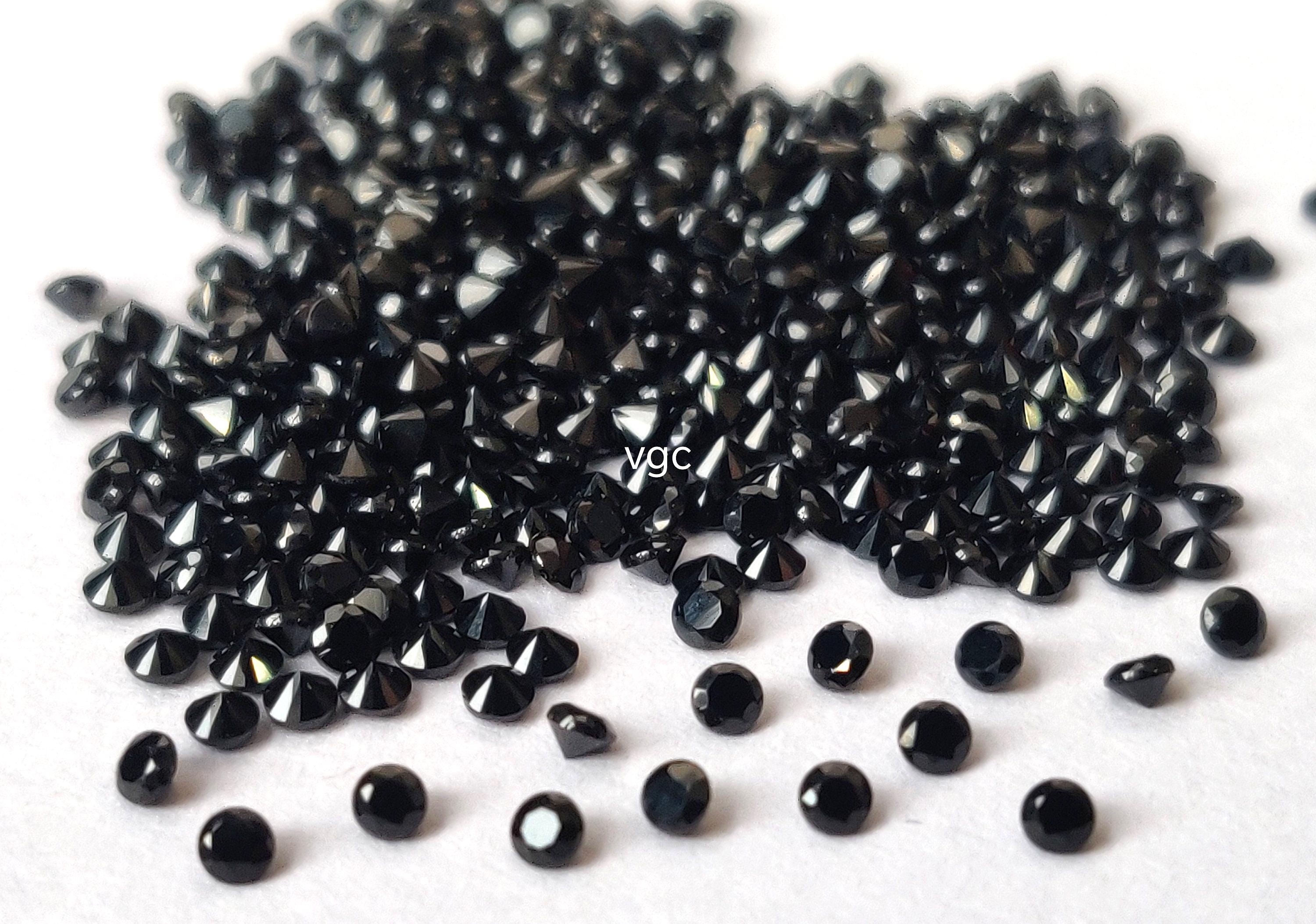 Natural Black Spinel Round Faceted 1mm to 10mm AAA Quality - Natural ...
