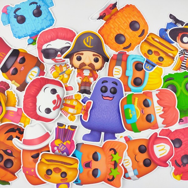 Mcdonalds Stickers - Etsy