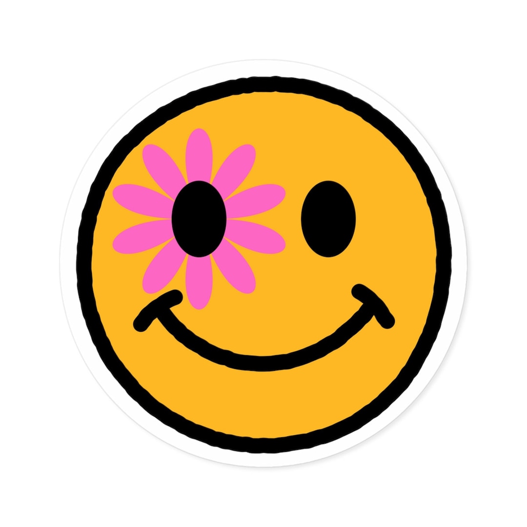 Smiley Face Stickers - Etsy