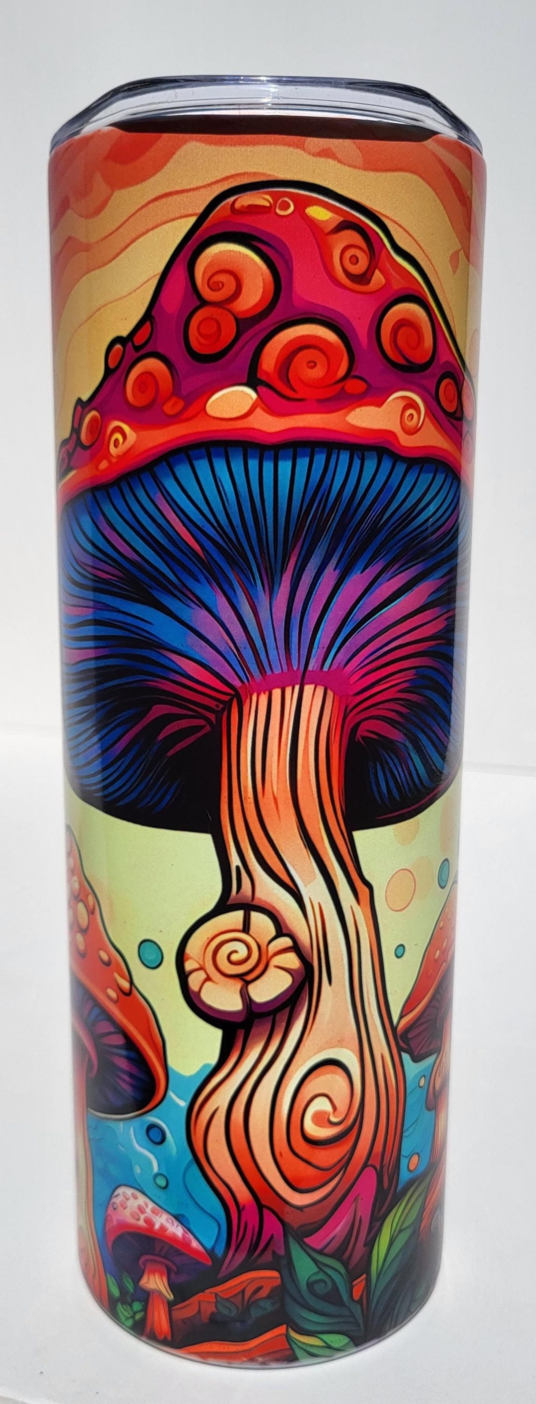 Trippy Mushroom 20oz Tumbler, Trip, Rave, Travel Mug, Stainless Steel ...