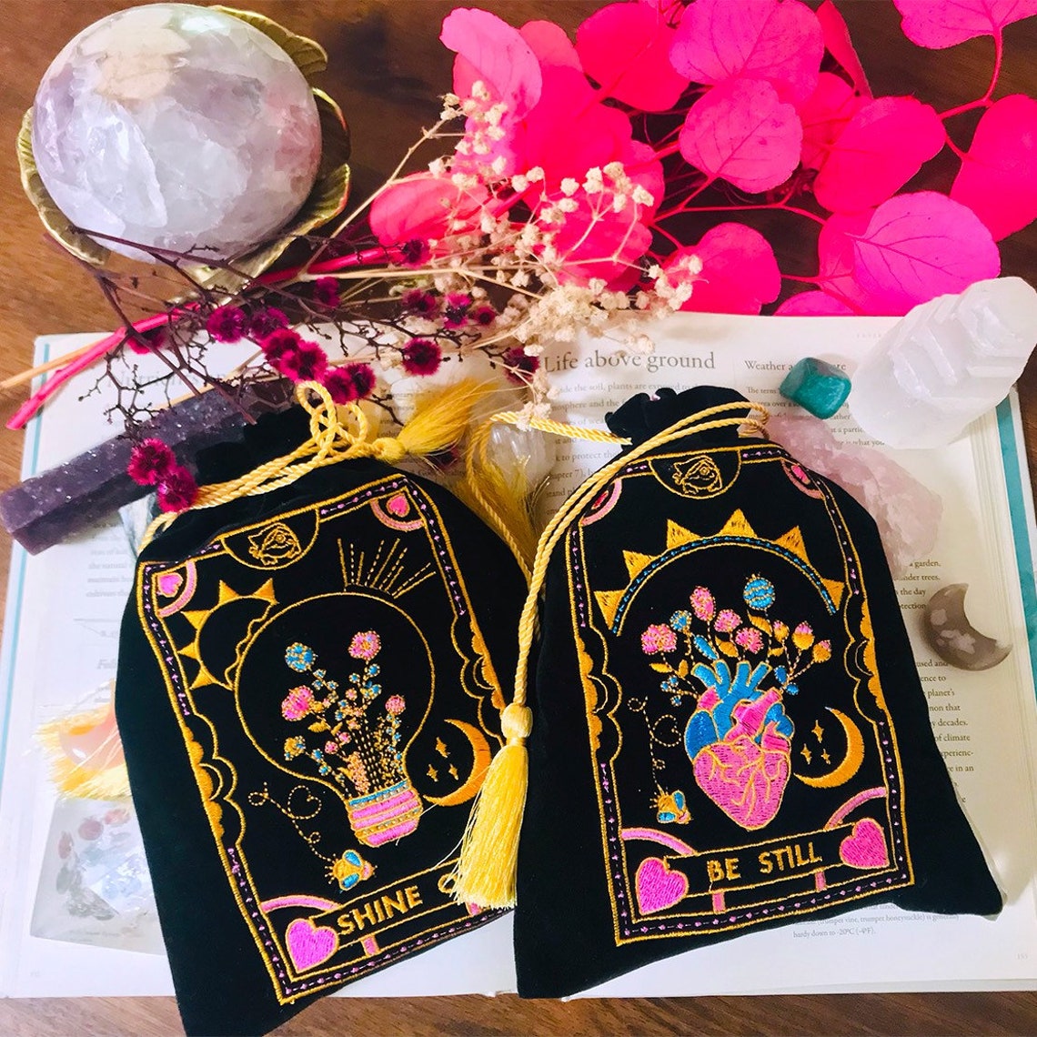 Embroidered Tarot Bag - Etsy