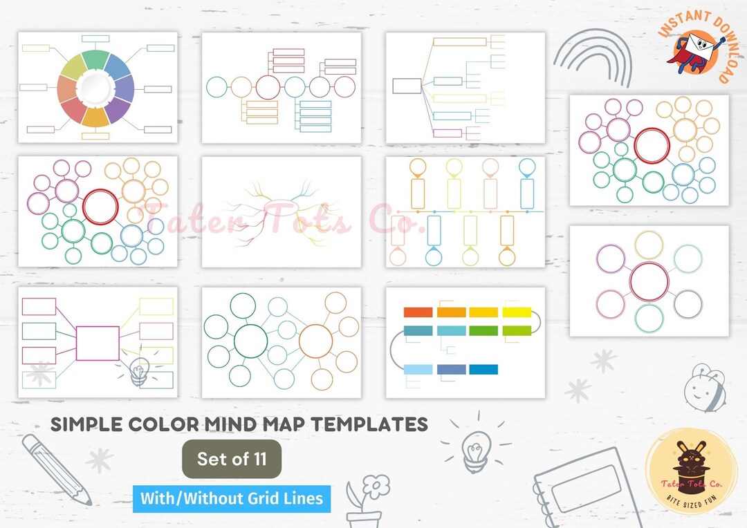 Color Mind Map Templates: Enhance Classroom Note-taking and ...