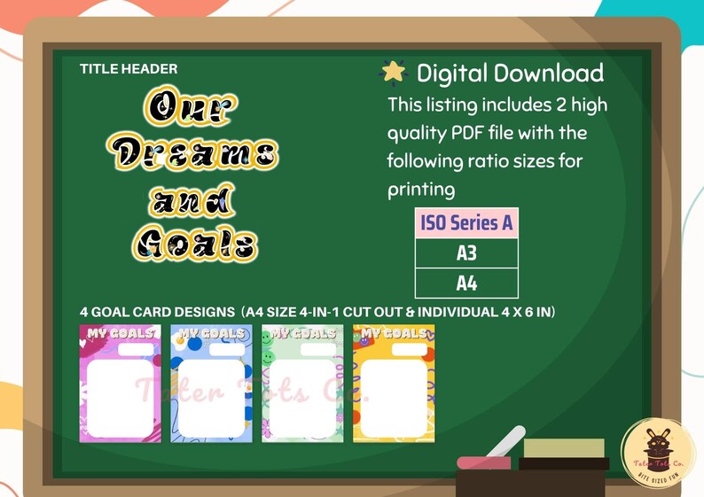 Semester Wishes and Goals Wall Printable Bulletin Board Pack ...