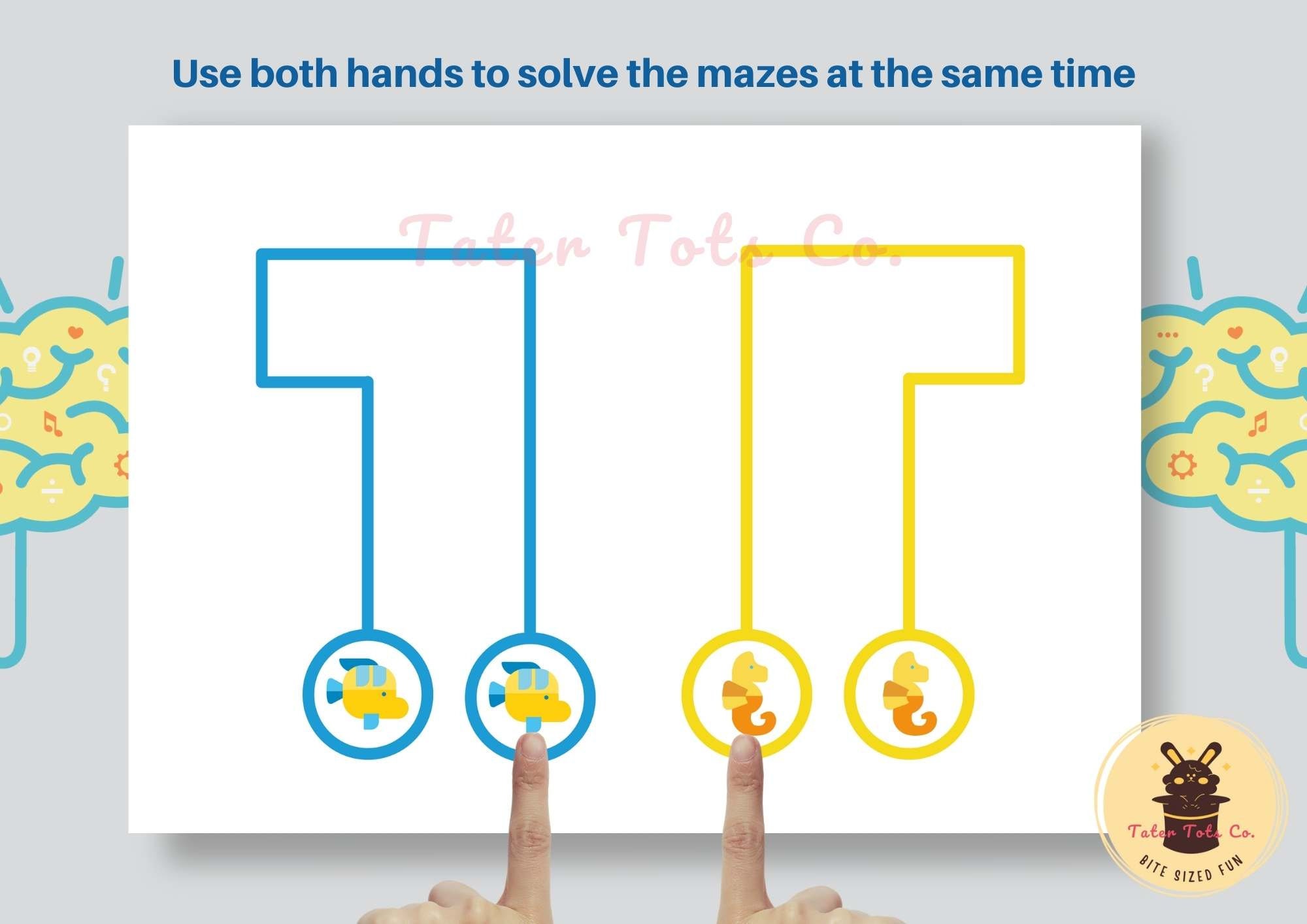 Double Doodle Bilateral Brain Game - Beginner Level for Cognitive ...