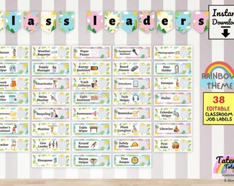 Pastel Rainbow Classroom - Etsy