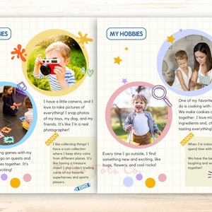 Childhood Memory Photo Book Boy Theme With Profile, Hobbies, Friends ...