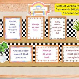 DIY Decorative Motivational Shelf Classroom Decor Pack With Editable ...