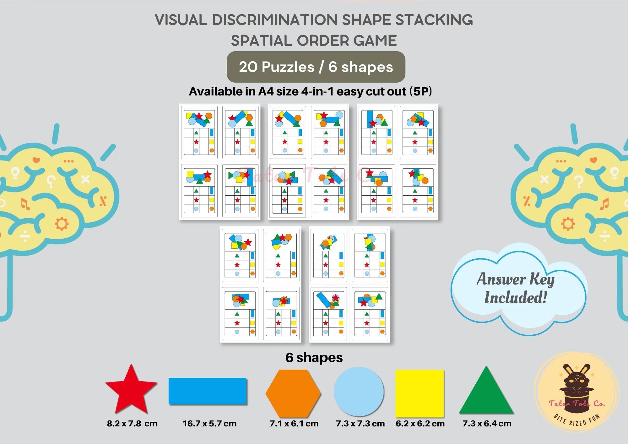 Mega-bundle Visual Discrimination and Perception Activities for Early ...